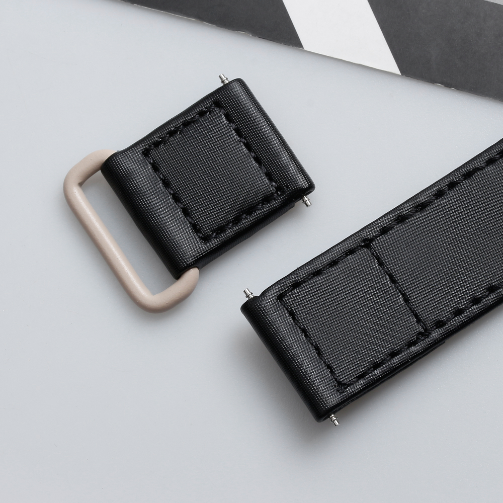 Wholesale Black Nylon Swatch Velcro Watch Band in 18mm 20mm 22mm with ...